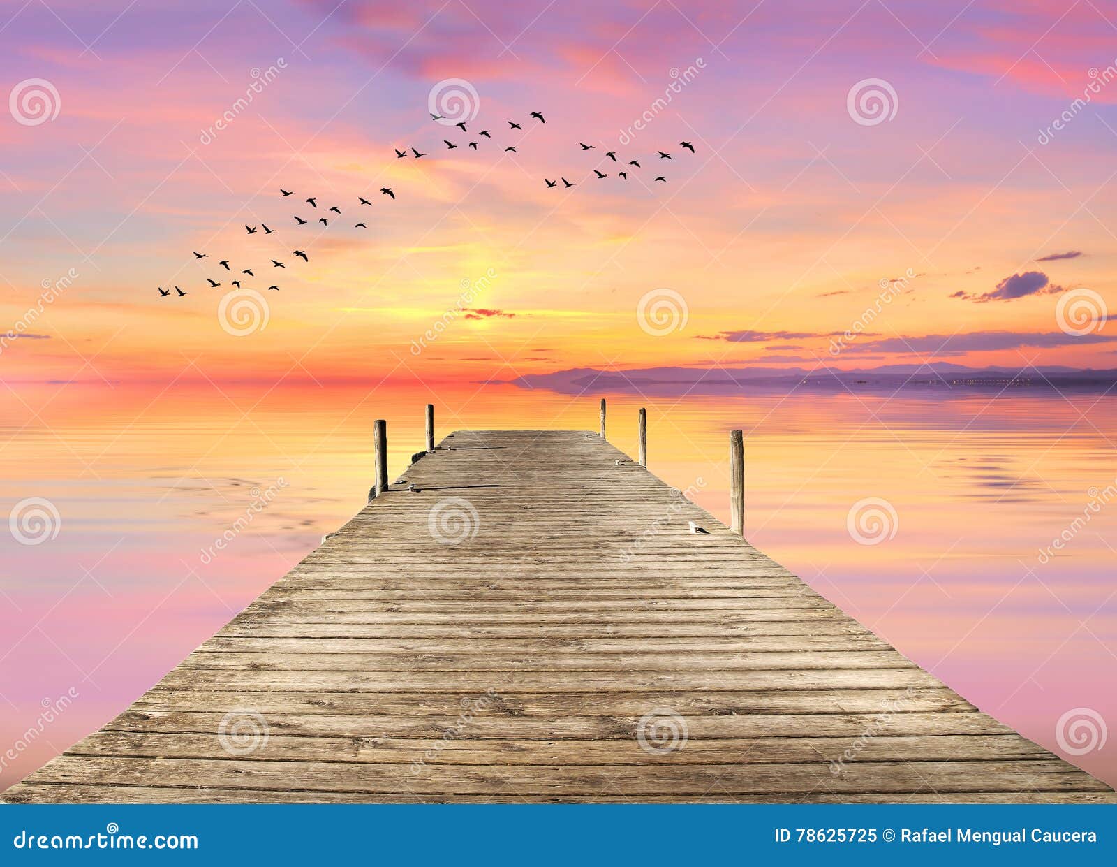 Sunset at the pier stock image. Image of relax, beach - 78625725