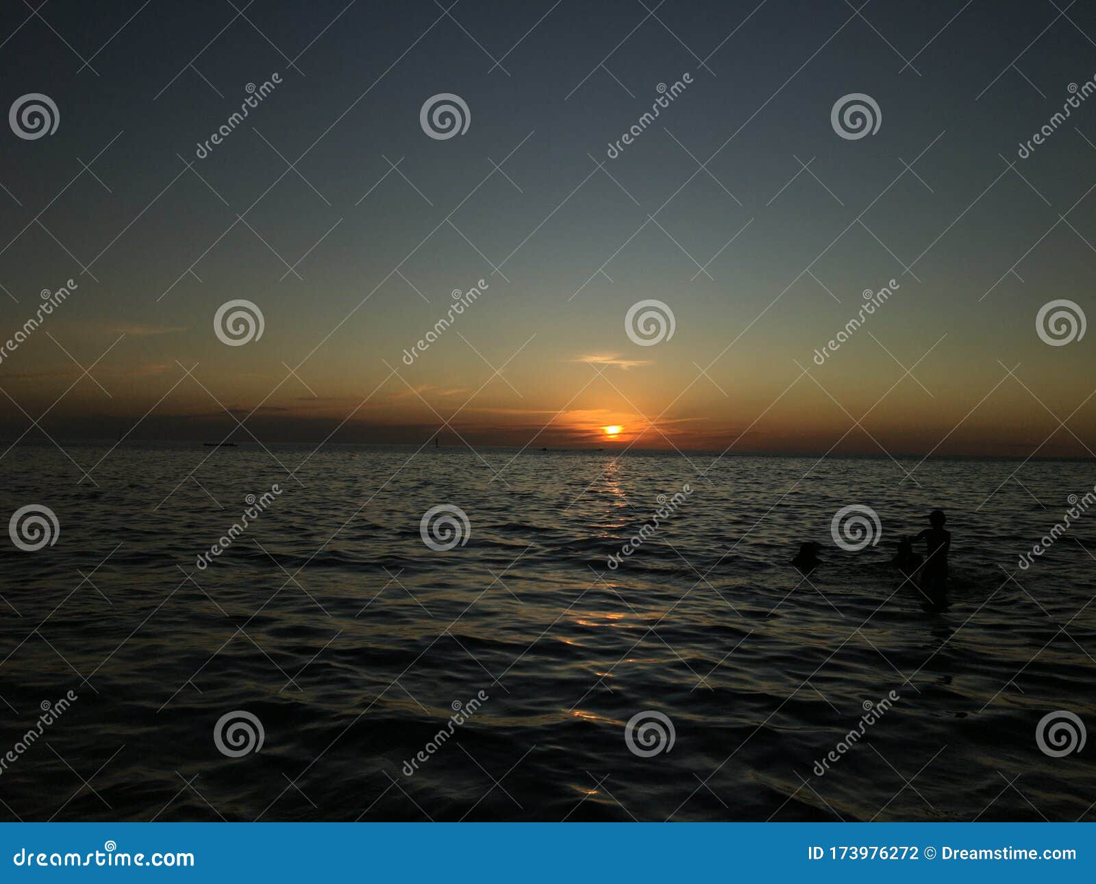 Sunset stock photo. Image of sunset, evening, piriapolis - 173976272