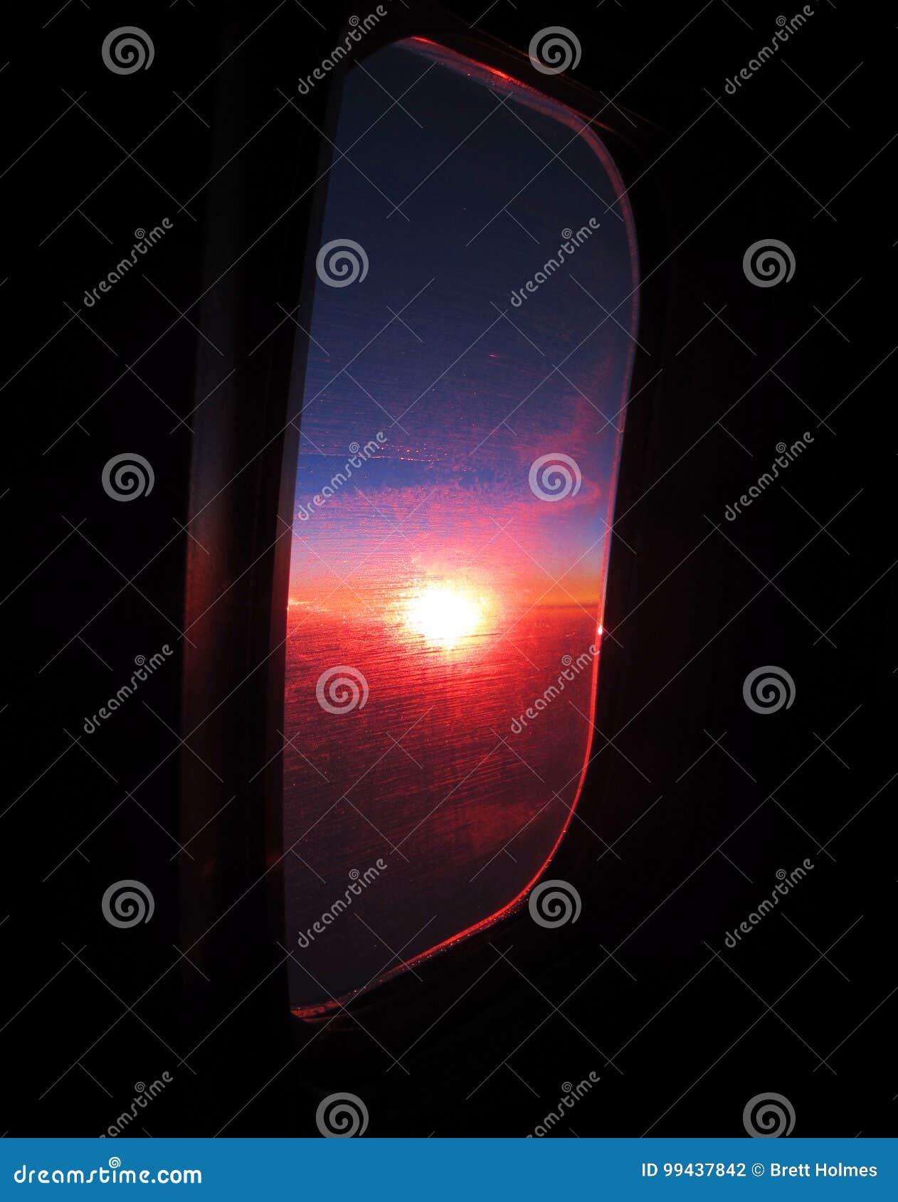 Sunset from plane stock photo. Image of effect, etched - 99437842