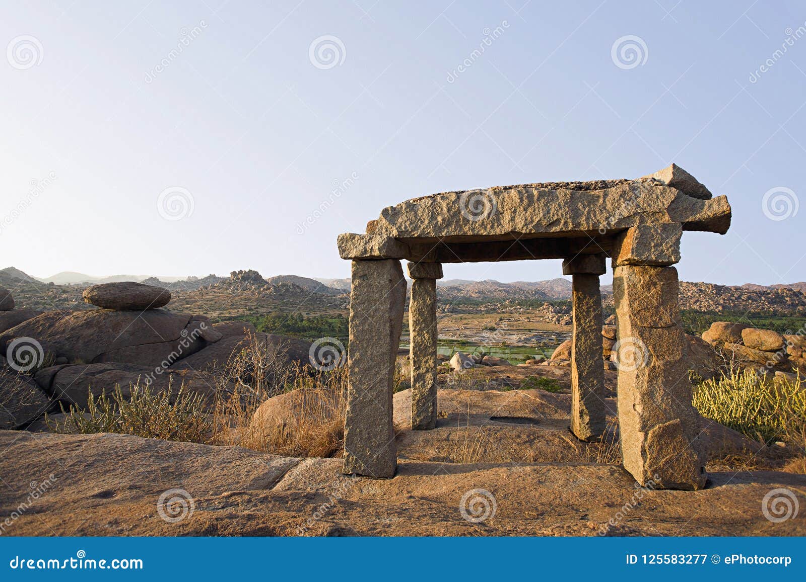 Sunset Point Landscape at Hampi, Karnataka. Stock Image - Image of ...