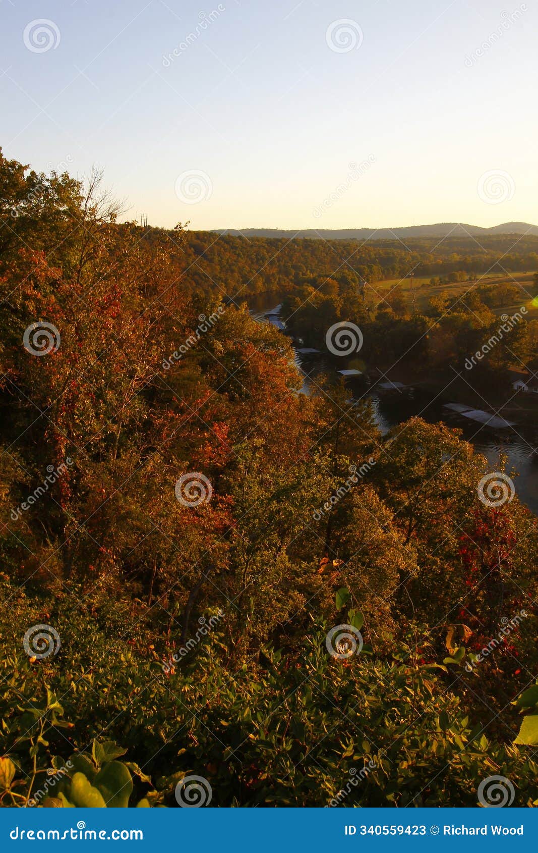 Sunset at Point Lookout, Missouri Stock Image - Image of evolution ...