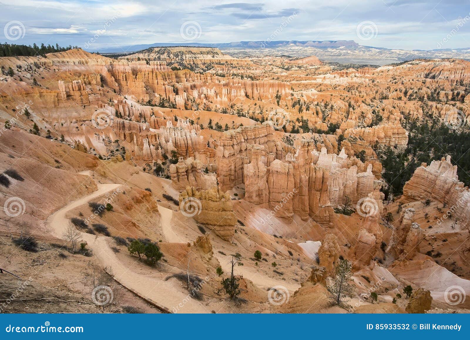 Sunset Point Overlook at Bryce Canyon National Park Stock Photo - Image ...