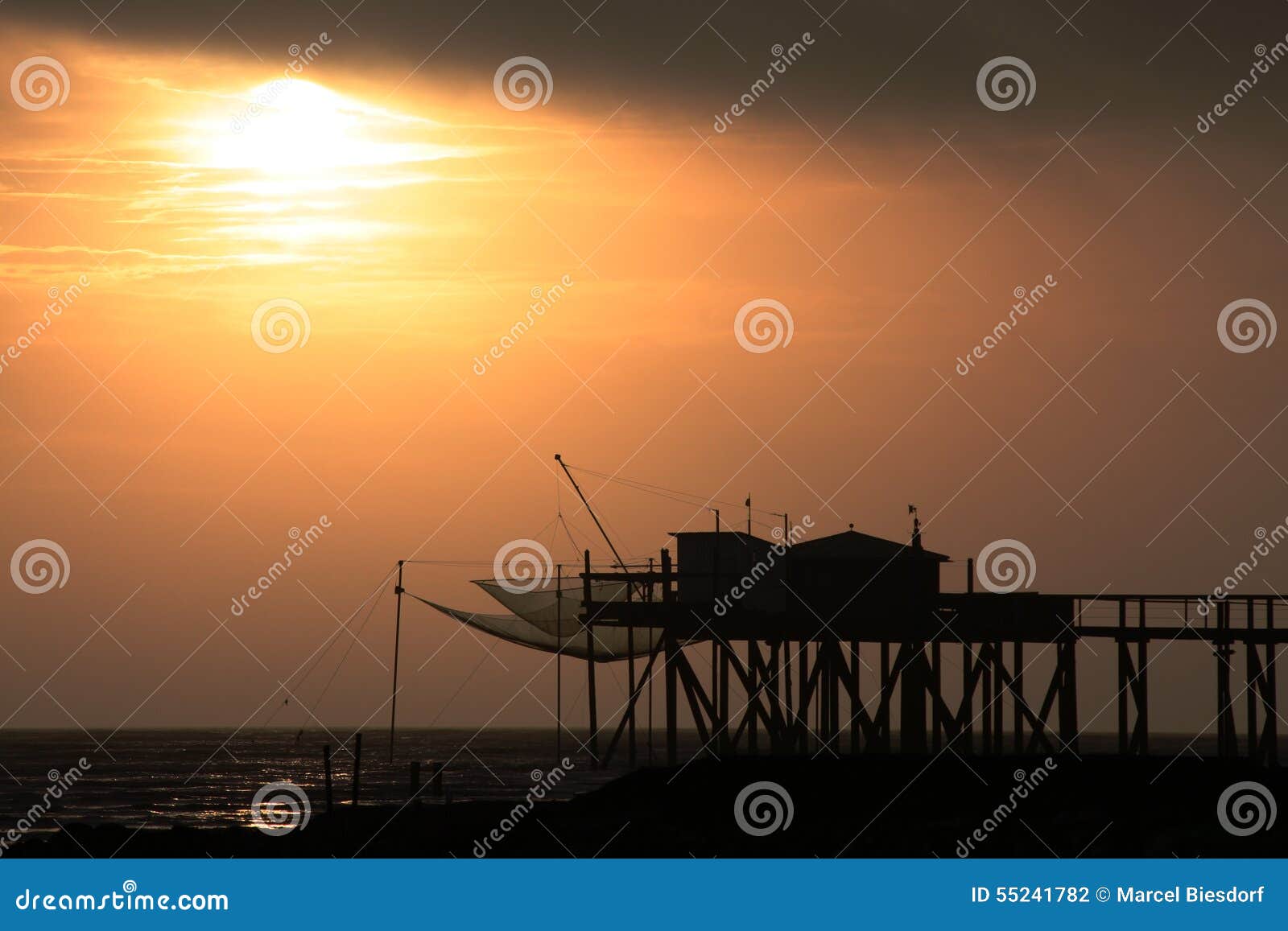 Sunset pontoon stock photo. Image of vacancy, dock, summer - 55241782