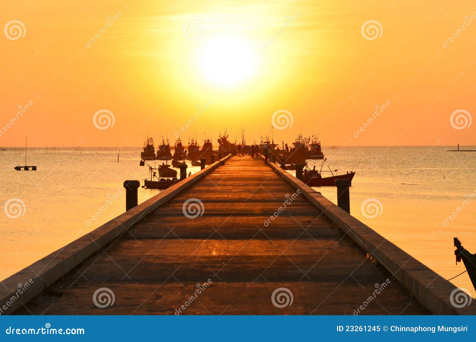 Sunset port stock image. Image of restful, approach, shining - 23261245
