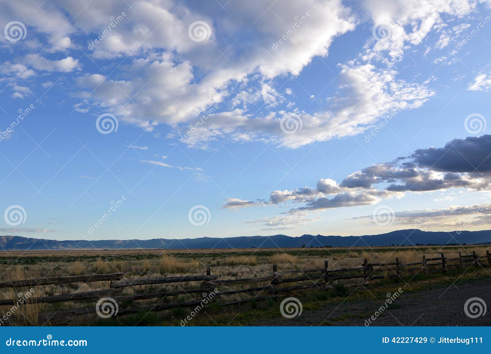 Sunset on the Prairie stock image. Image of clouds, blue - 42227429