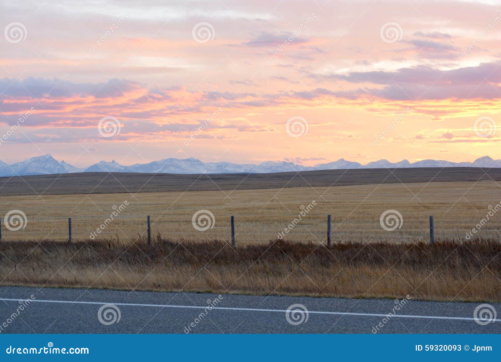 Montana Mountain Sunset Highway Stock Photos - Free & Royalty-Free ...