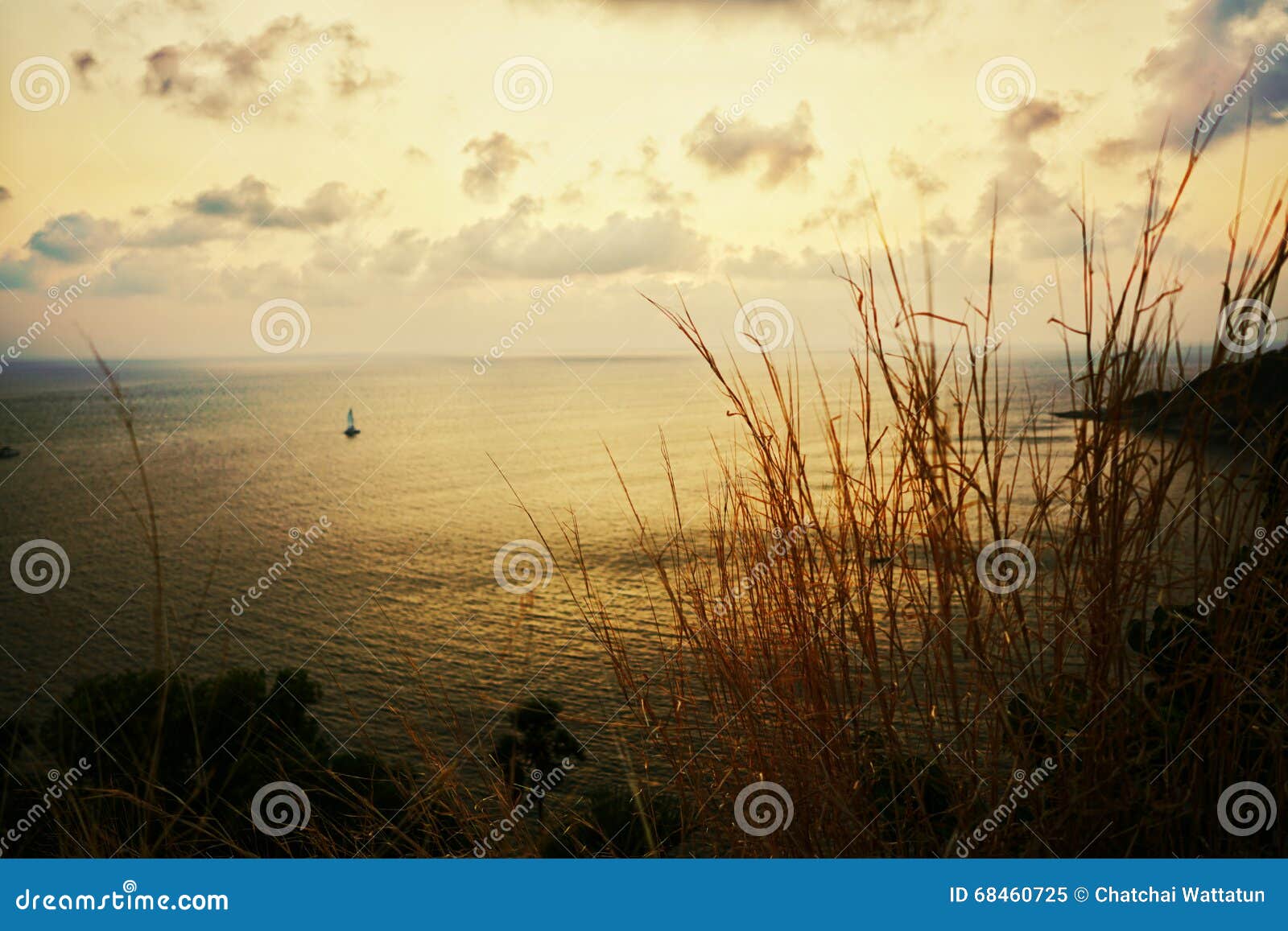 Sunset at promthep cape stock image. Image of cape, point - 68460725