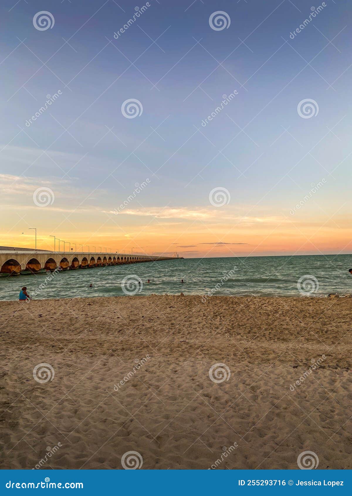 A Sunset in Puerto Progreso in Merida Stock Photo - Image of merida ...