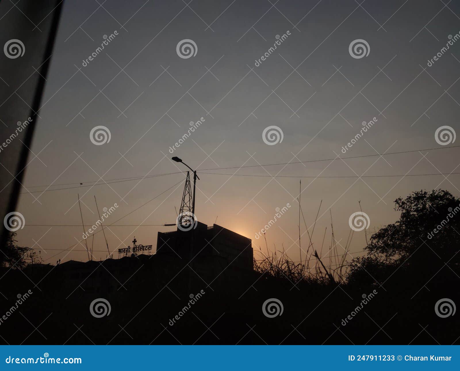 Sunset in pune city stock image. Image of evening, cloud - 247911233