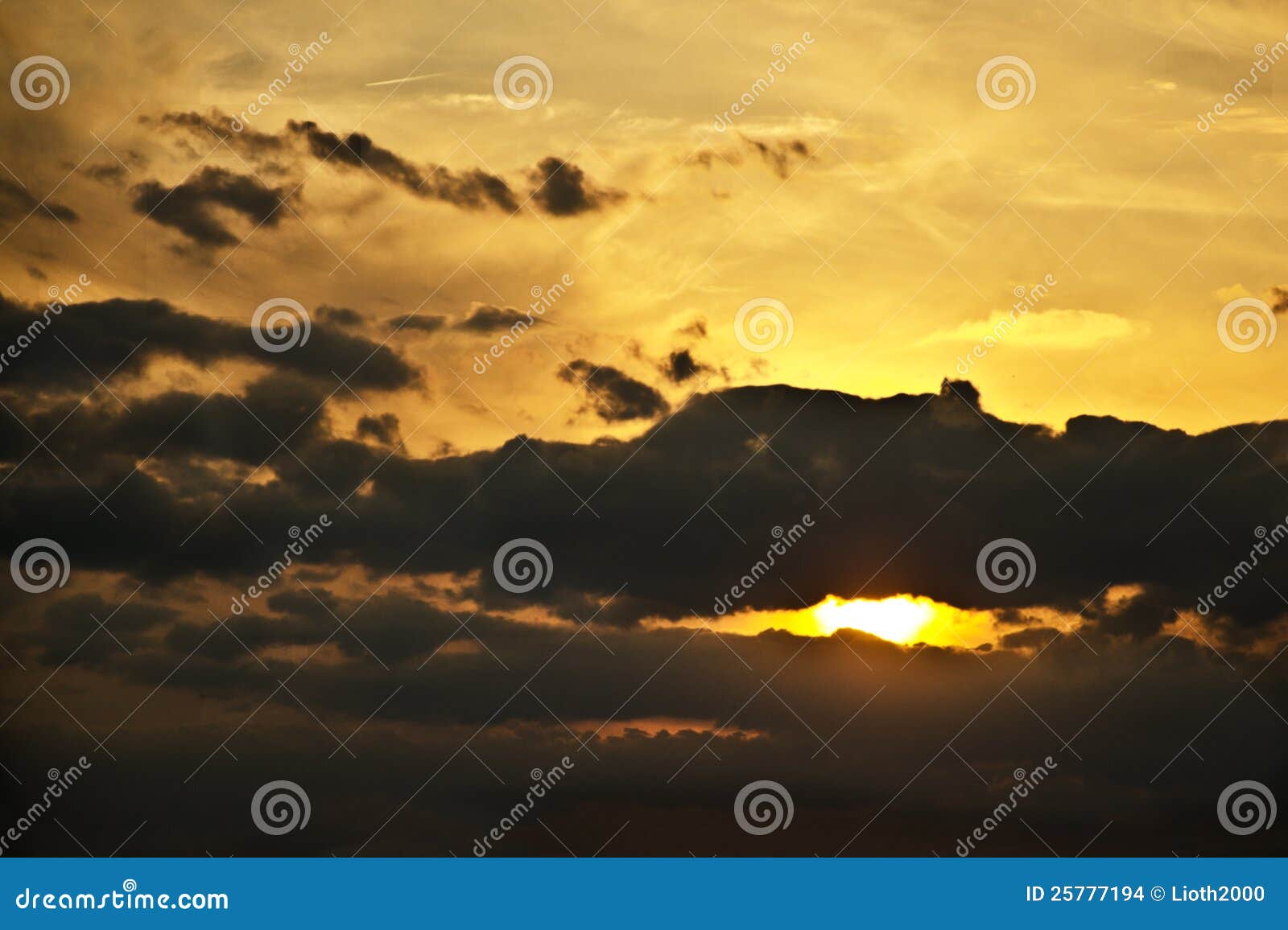 Sunset after rain stock photo. Image of romantic, rain - 25777194