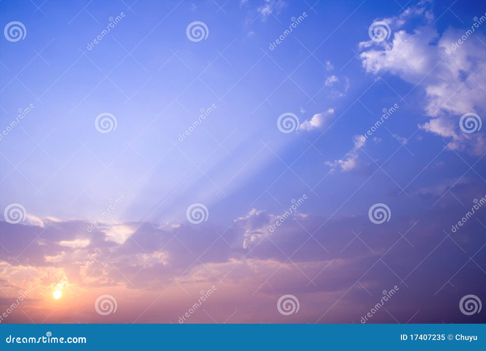 Sunset rays stock image. Image of pure, dusk, weather - 17407235