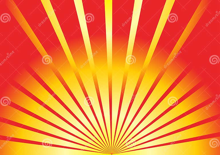 Sunset rays stock illustration. Illustration of fire, rays - 4709195