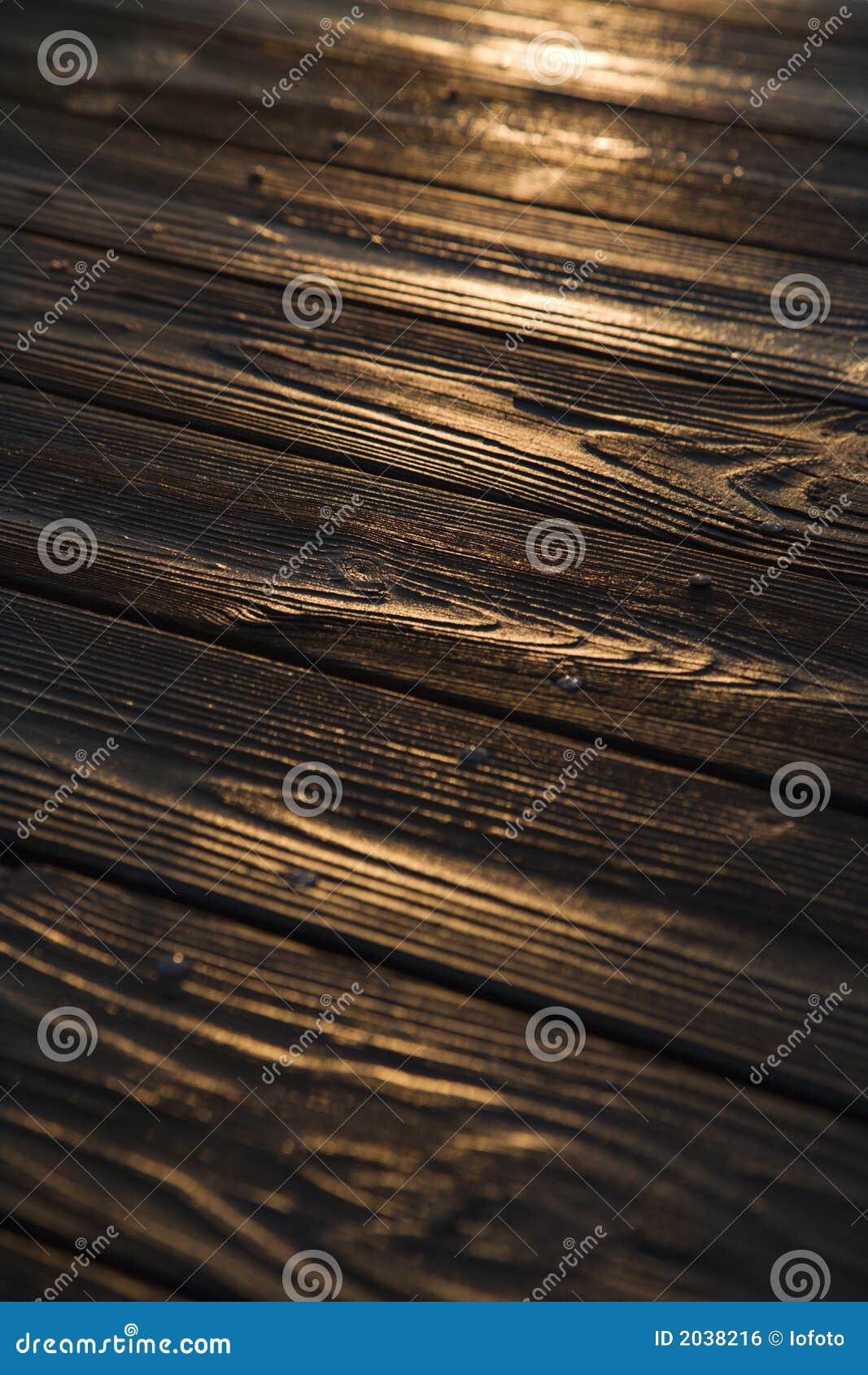 Sunset reflected on wood. stock photo. Image of texture - 2038216
