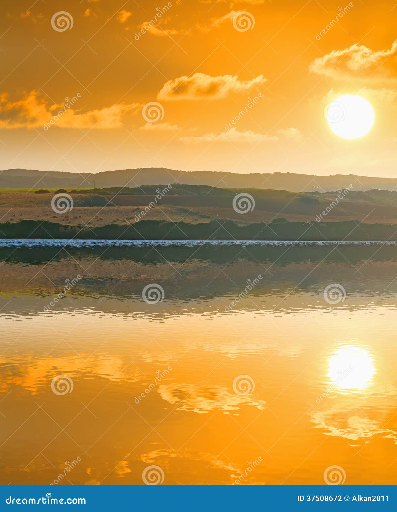 Sunset reflection stock photo. Image of scenic, nature - 37508672