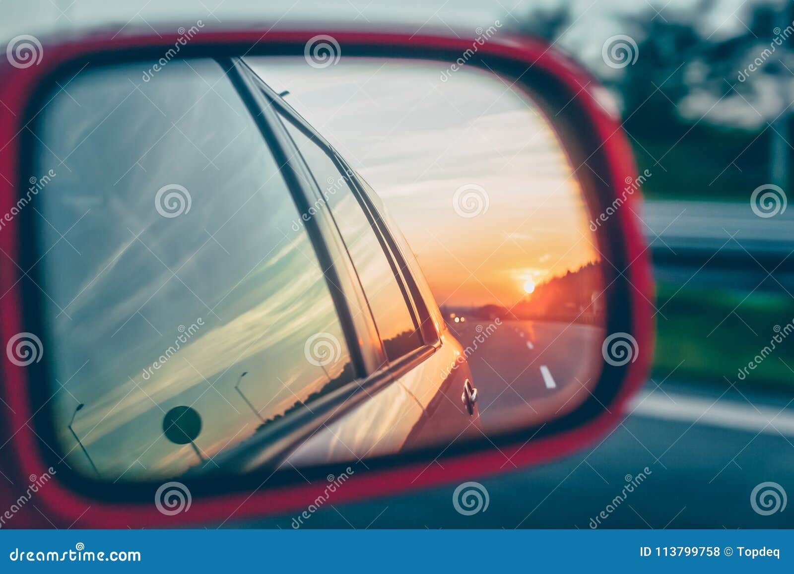 Sunset Reflection in the Rear View Mirror Stock Photo - Image of ... Sunset Reflection in the Rear View Mirror Stock Photo - Image of ...