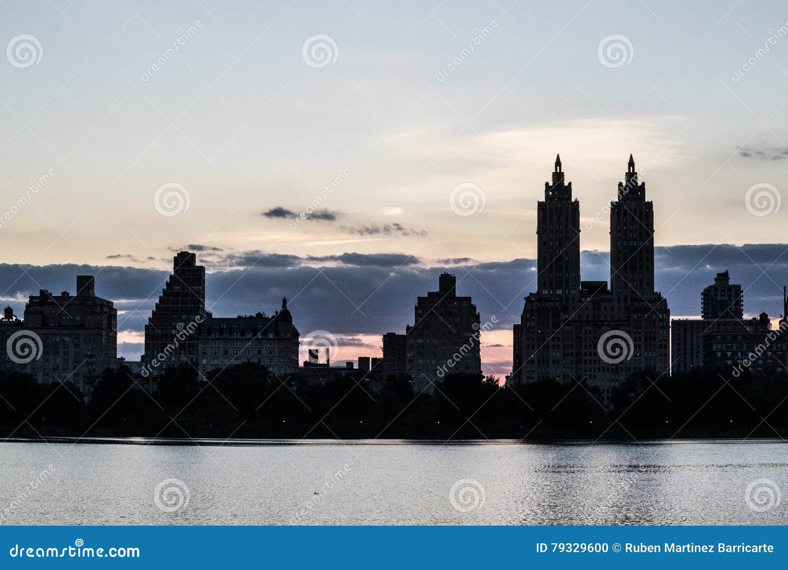 Sunset by the reservoir stock photo. Image of darkness - 79329600