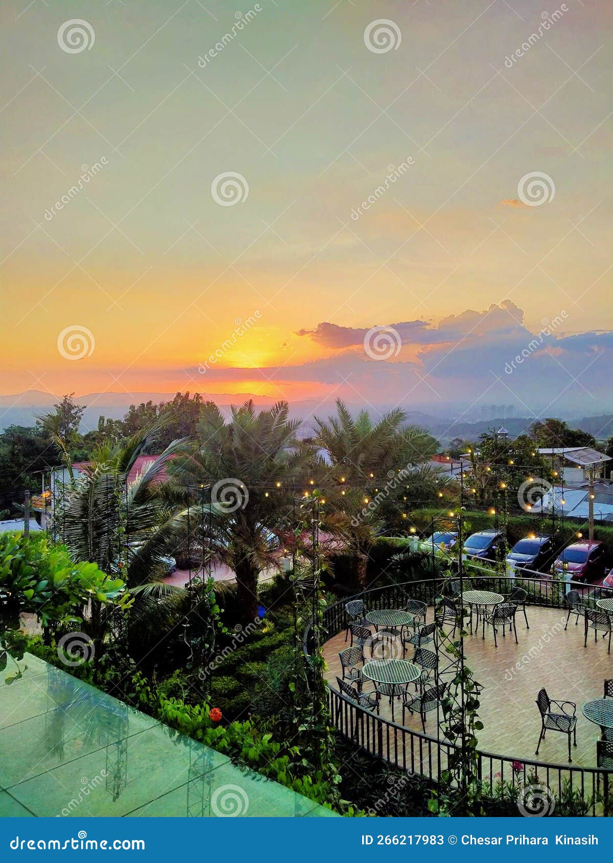 Sunset at the right time stock image. Image of time - 266217983