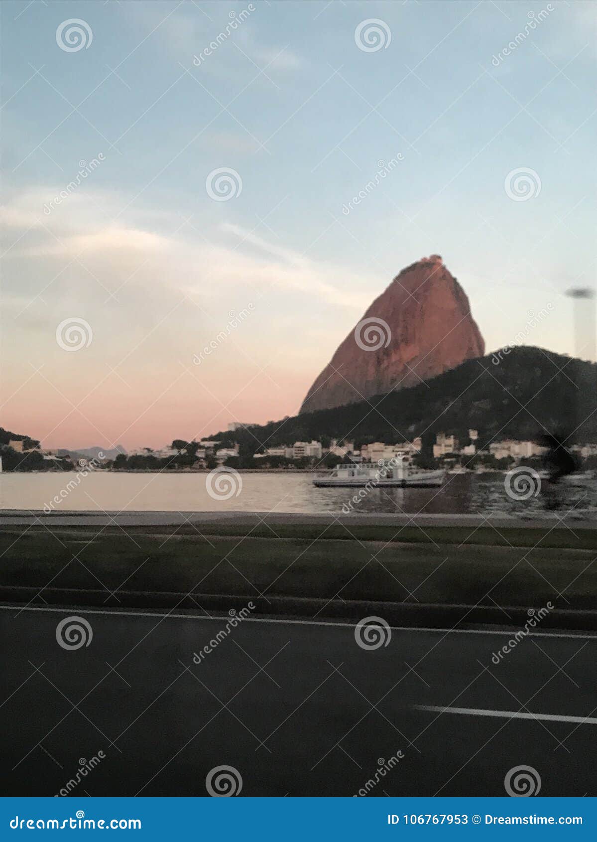 Sunset in Rio de Janeiro stock image. Image of cidademaravilhosa ...