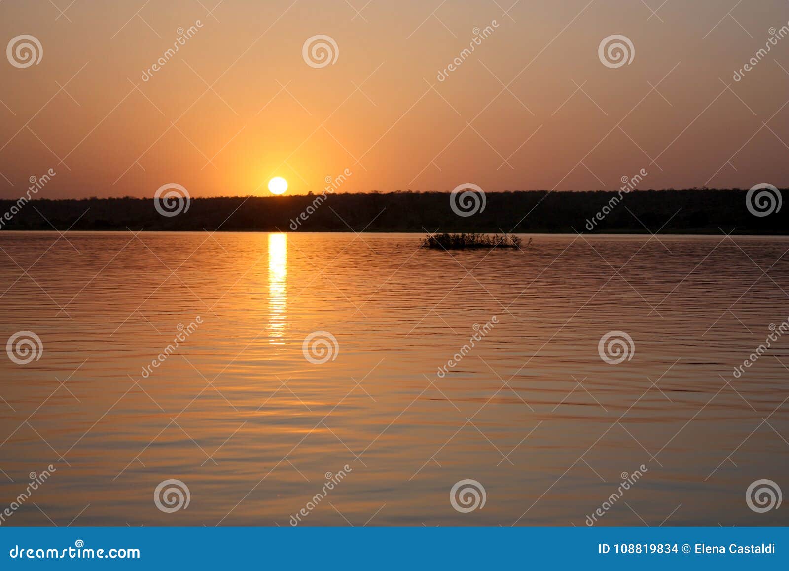 Sunset on the river niger stock photo. Image of lake - 108819834