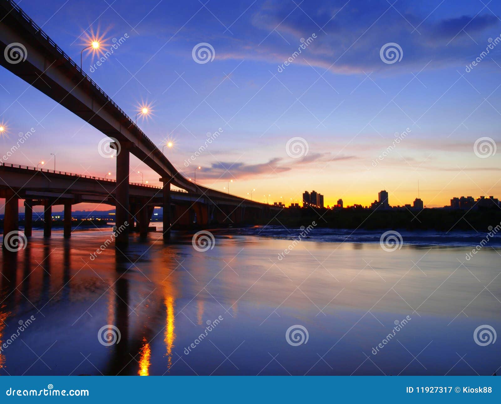 Sunset in riverside stock image. Image of river, bank - 11927317