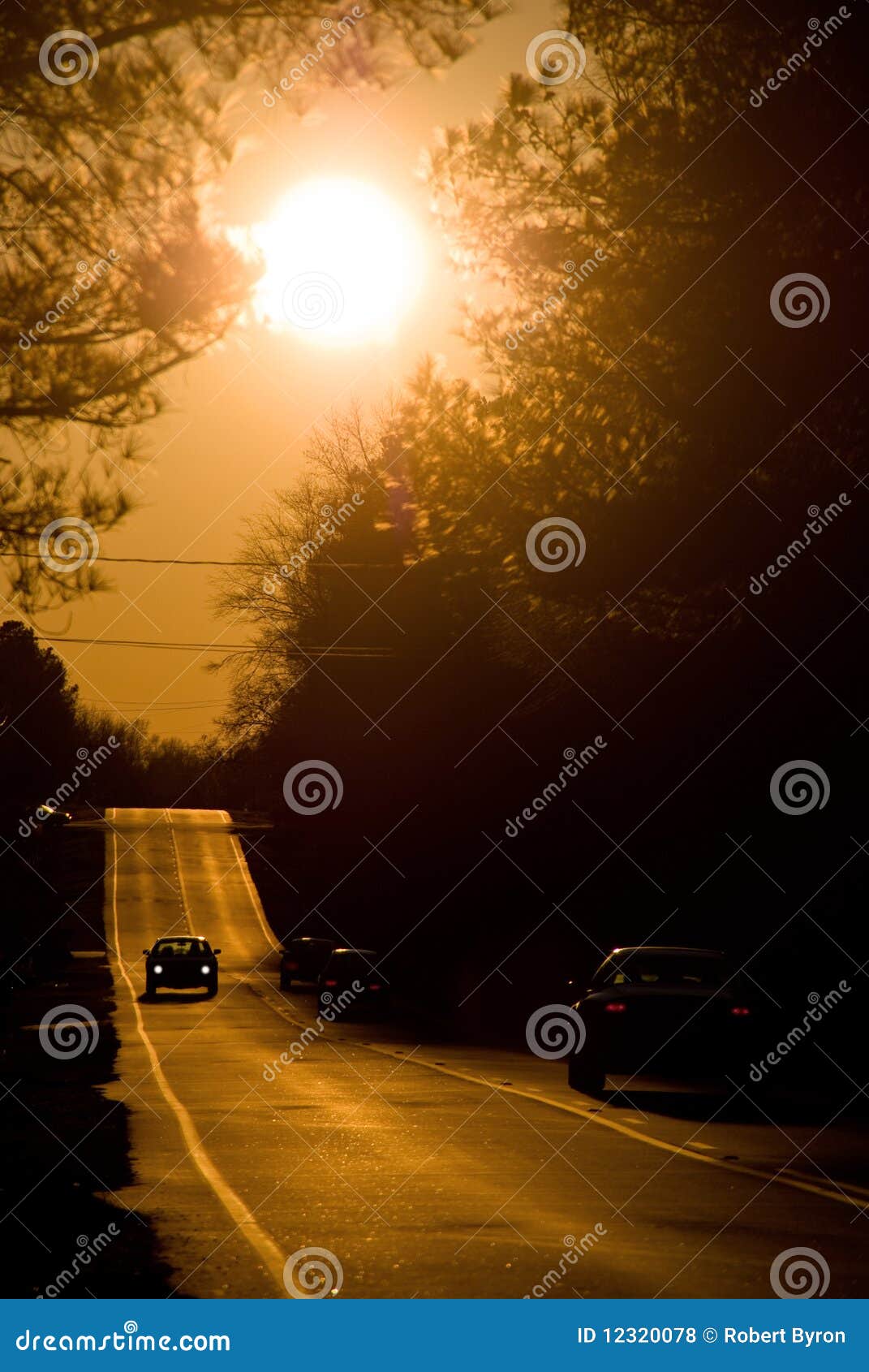 Sunset Road stock photo. Image of beauty, journey, horizon - 12320078