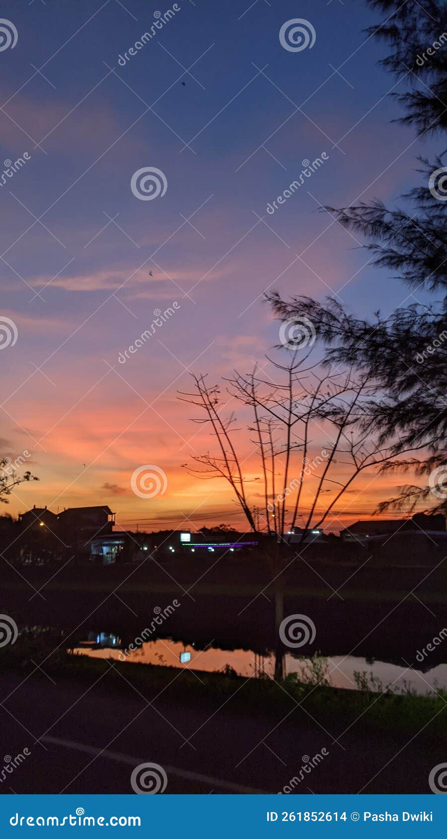 Sunset road balinese stock photo. Image of bali, sunset - 261852614