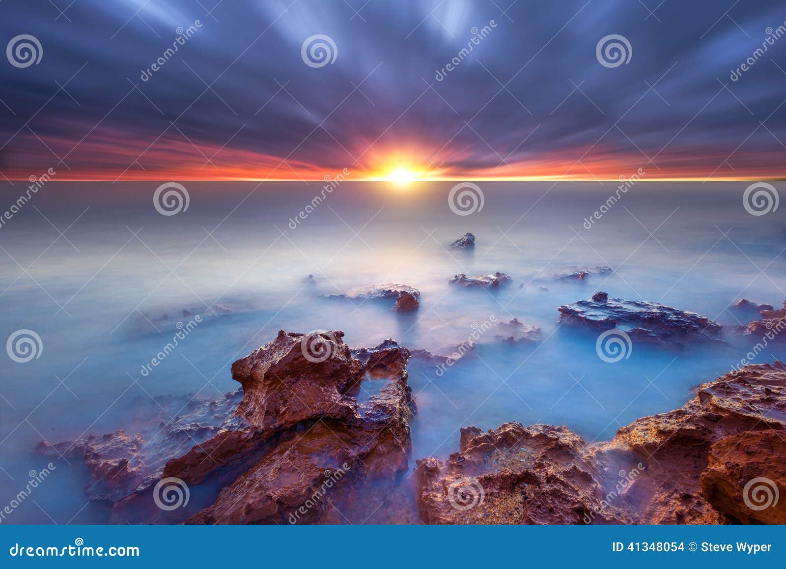 Sunset Rocks on the Bay stock photo. Image of ocean, waves - 41348054
