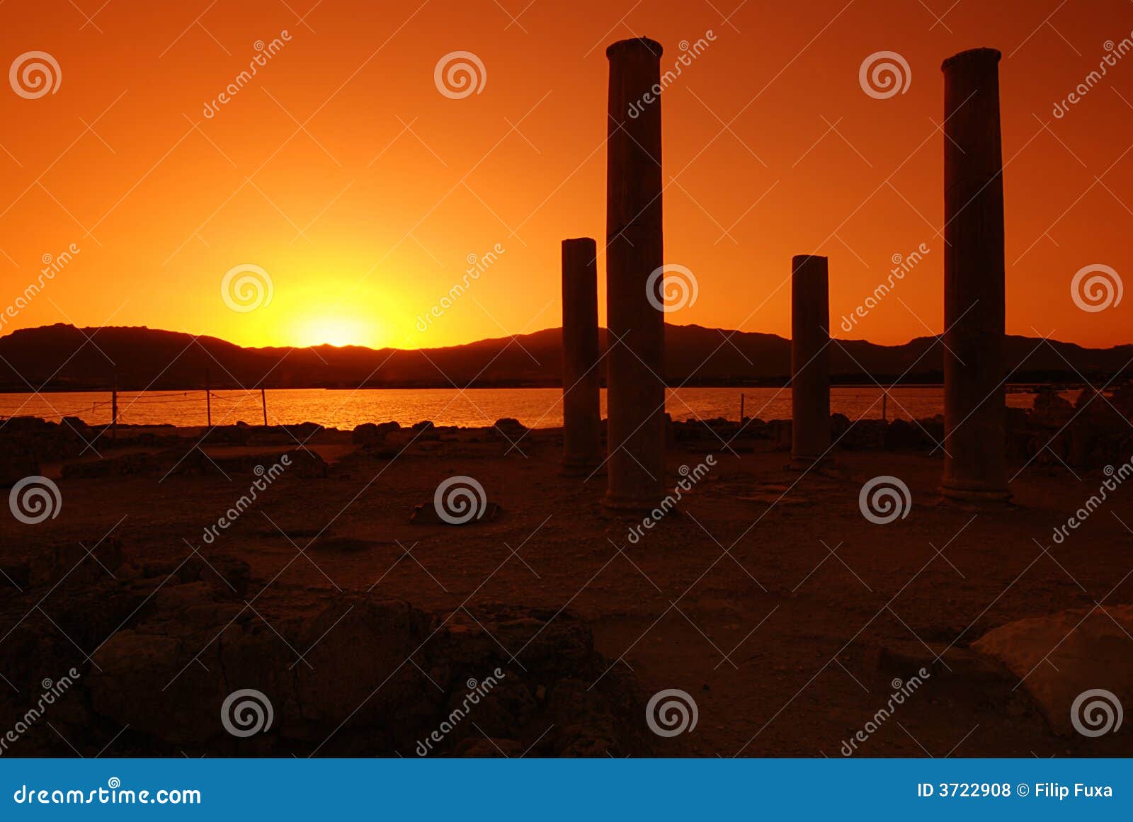 Sunset and ruins stock photo. Image of lighthouse, bright - 3722908