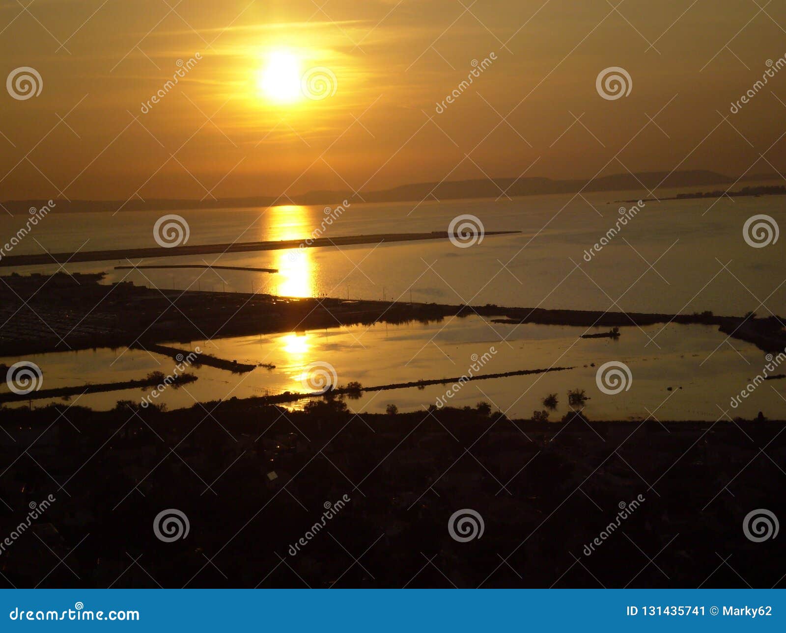 Sunset Runway in Provence stock image. Image of tourism - 131435741