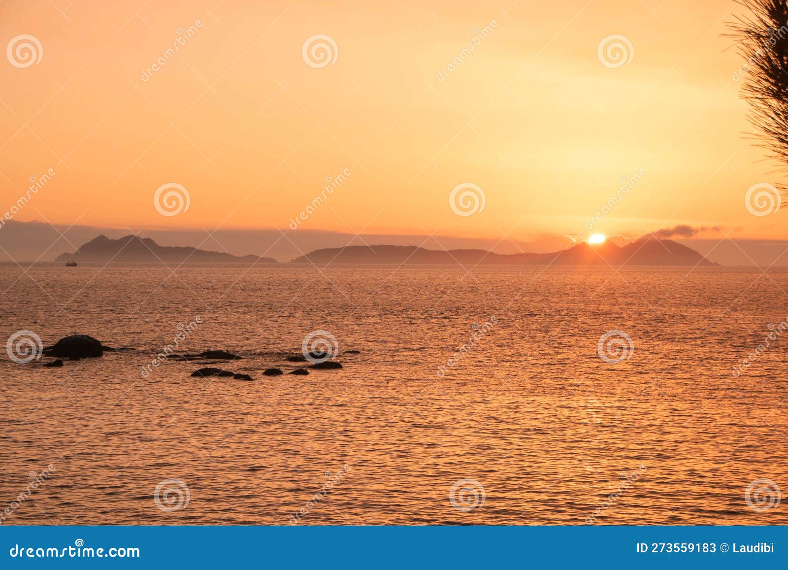 La Playa De Samil at Vigo, Spain Stock Image - Image of sand, ocean ...