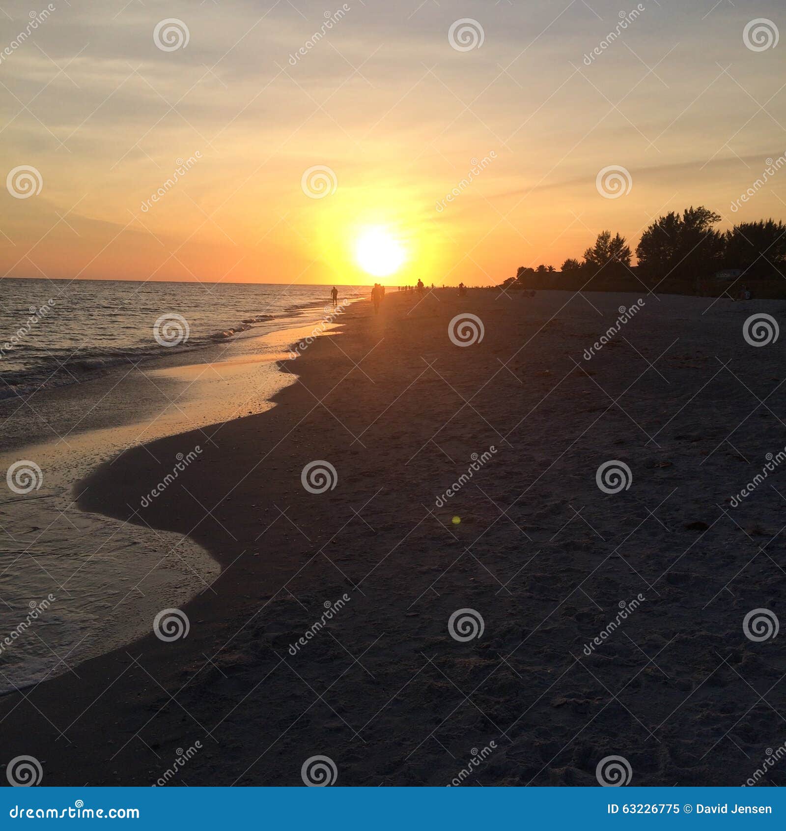 Sunset on Sanibel stock image. Image of sunset, sanibel - 63226775