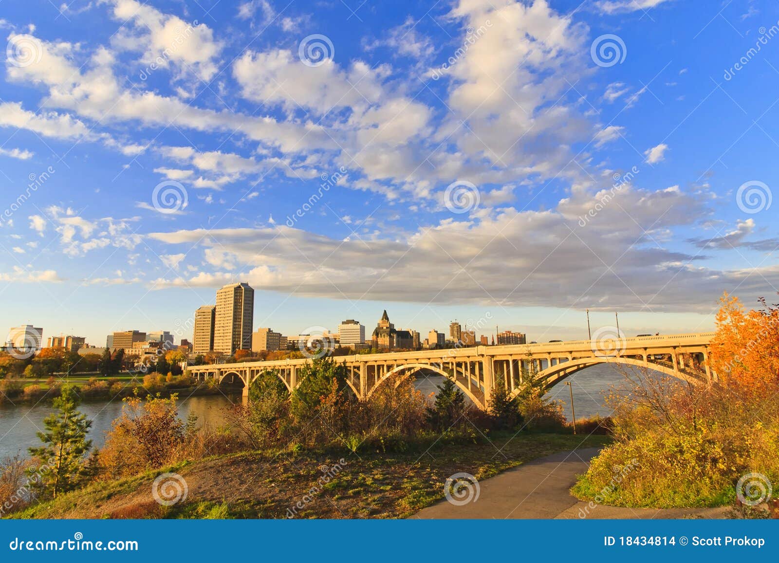 Sunset on Saskatoon stock photo. Image of canada, downtown - 18434814