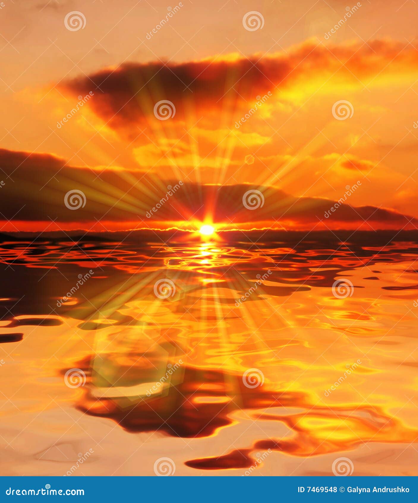 Sunset scene stock photo. Image of nature, natural, grassland - 7469548