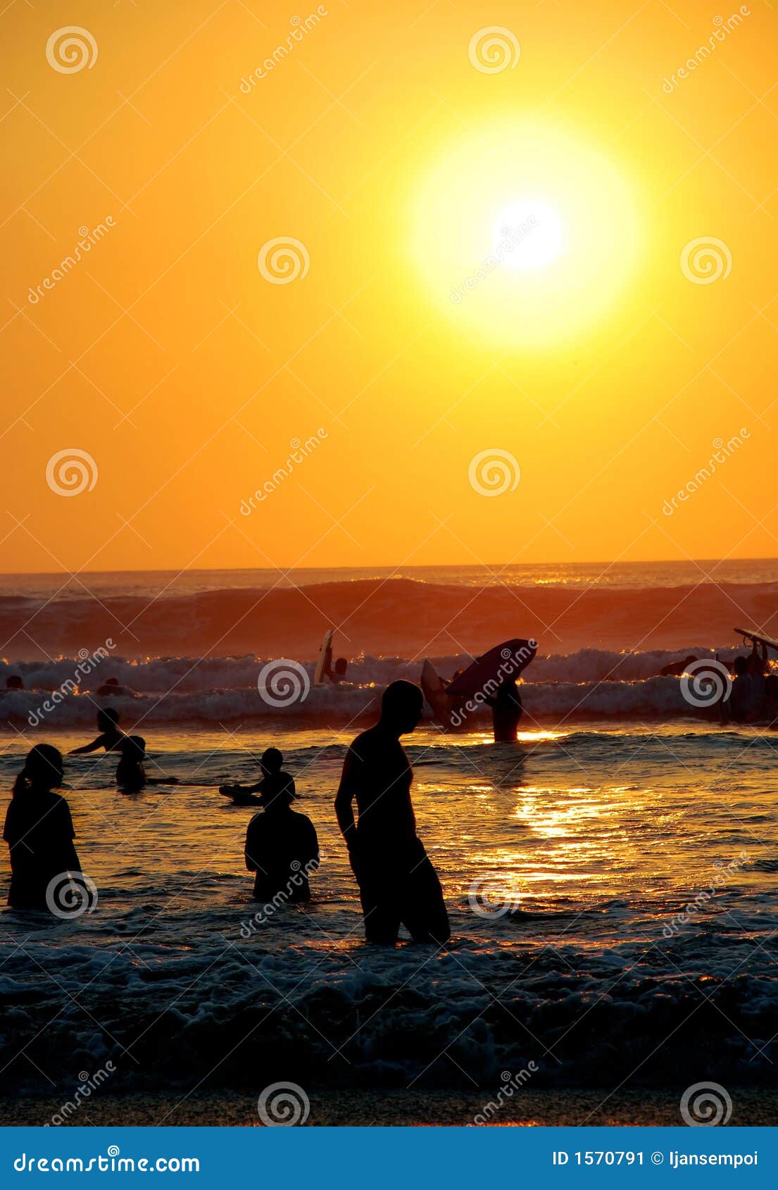 Sunset scenery stock image. Image of vacation, beach, indonesia - 1570791