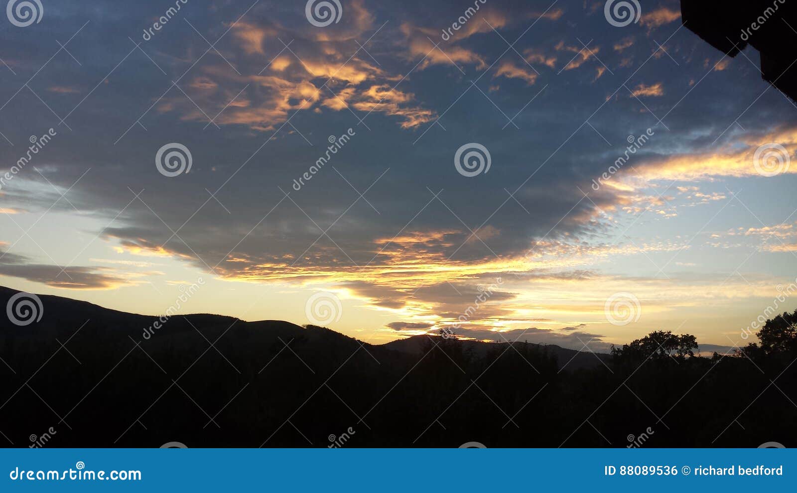 Sunset from the Scottish Borders Stock Photo - Image of scottish, moor ...