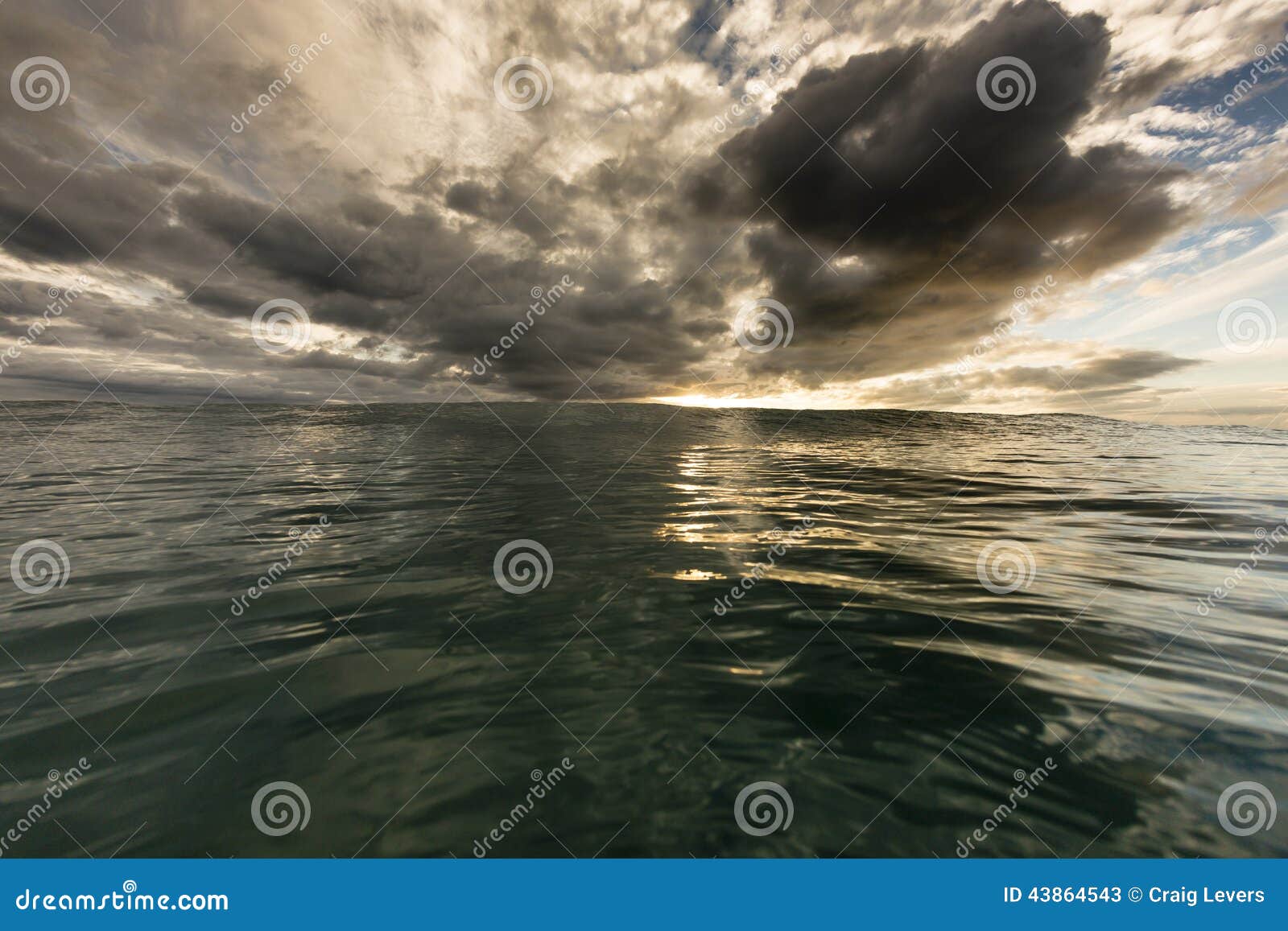 Sunset at Sea Level stock image. Image of weather, surfers - 43864543