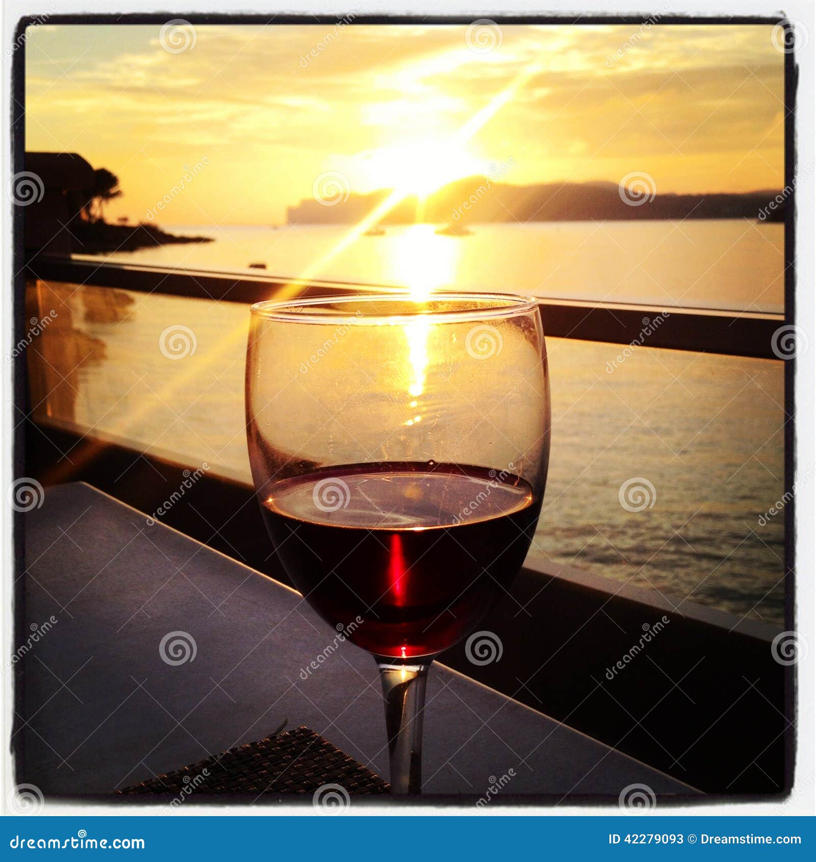 Sunset Sea Red stock image. Image of mediterranean, colours - 42279093