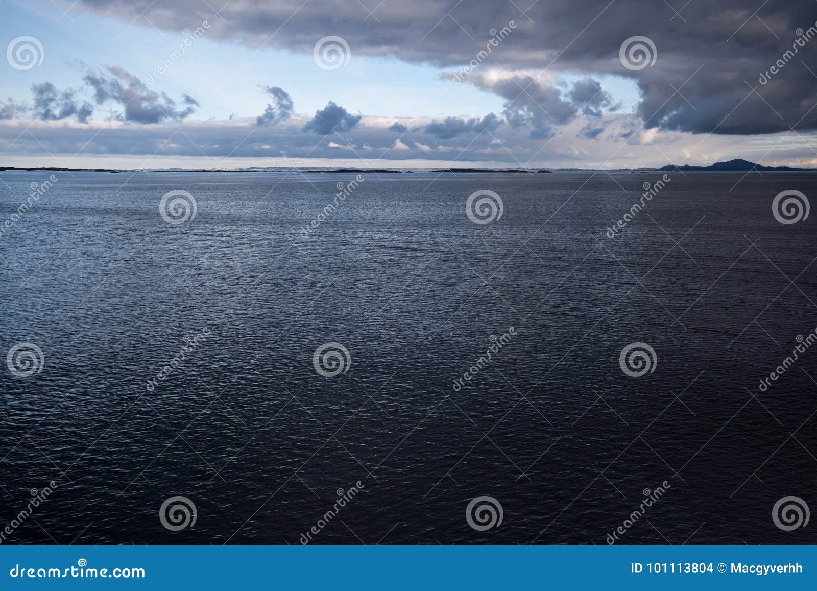 Sunset at the Sea with Smooth Water Stock Photo - Image of cloud, water ...
