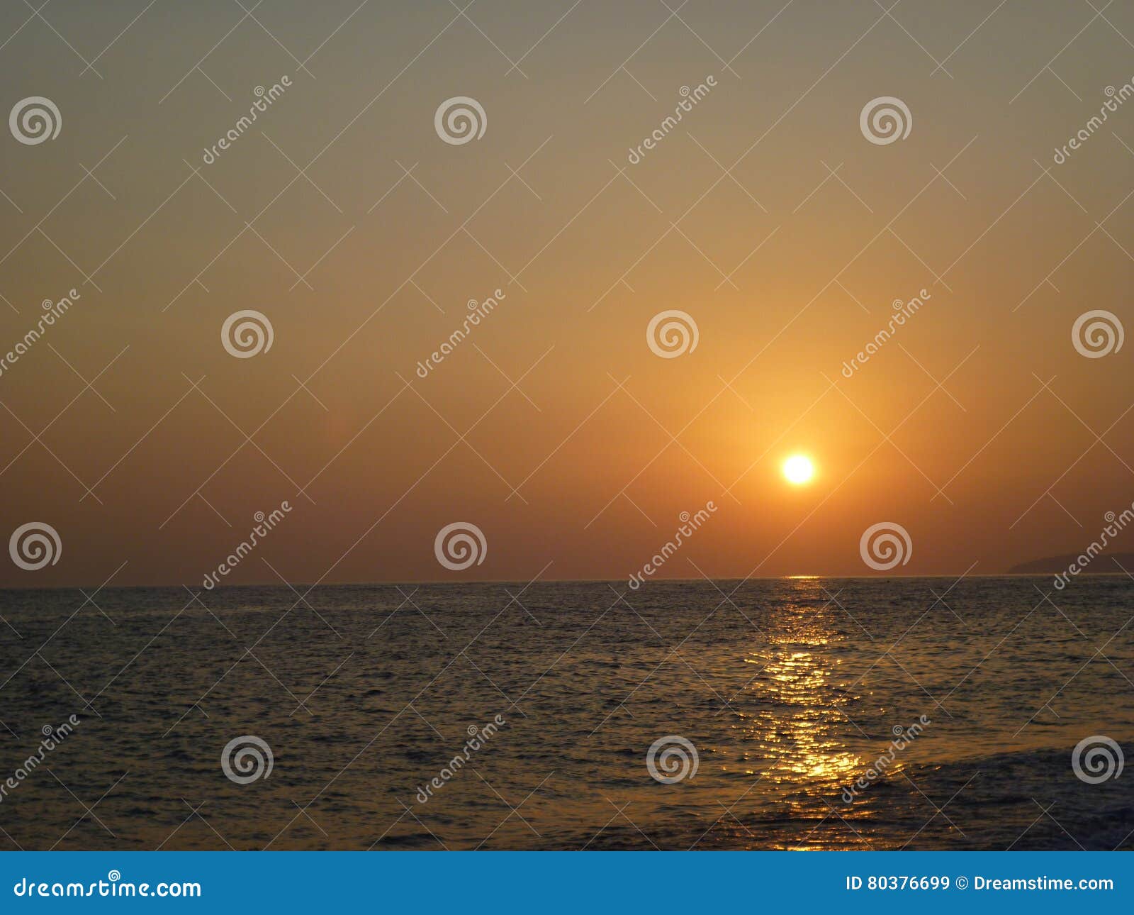 Sunset at the seaside stock image. Image of beach, sunny - 80376699