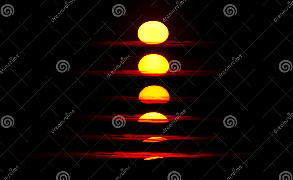 Sunset sequence stock image. Image of timelapse, large - 31576905