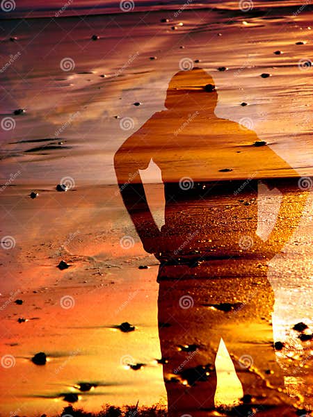 Sunset Shadow stock photo. Image of glow, colorful, concept - 3117536