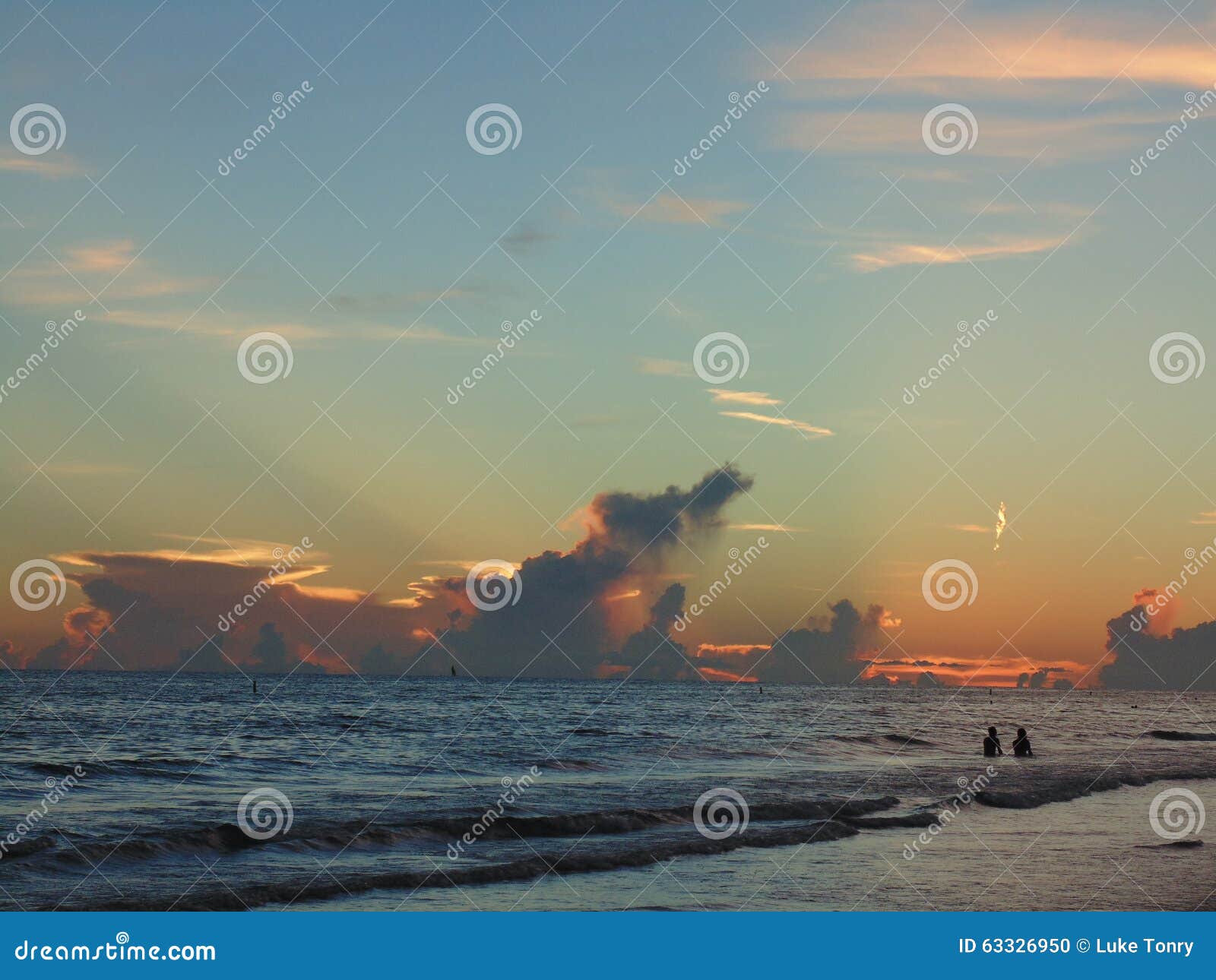 Sunset at Siesta Key Beach, Florida Stock Photo - Image of colorful ...