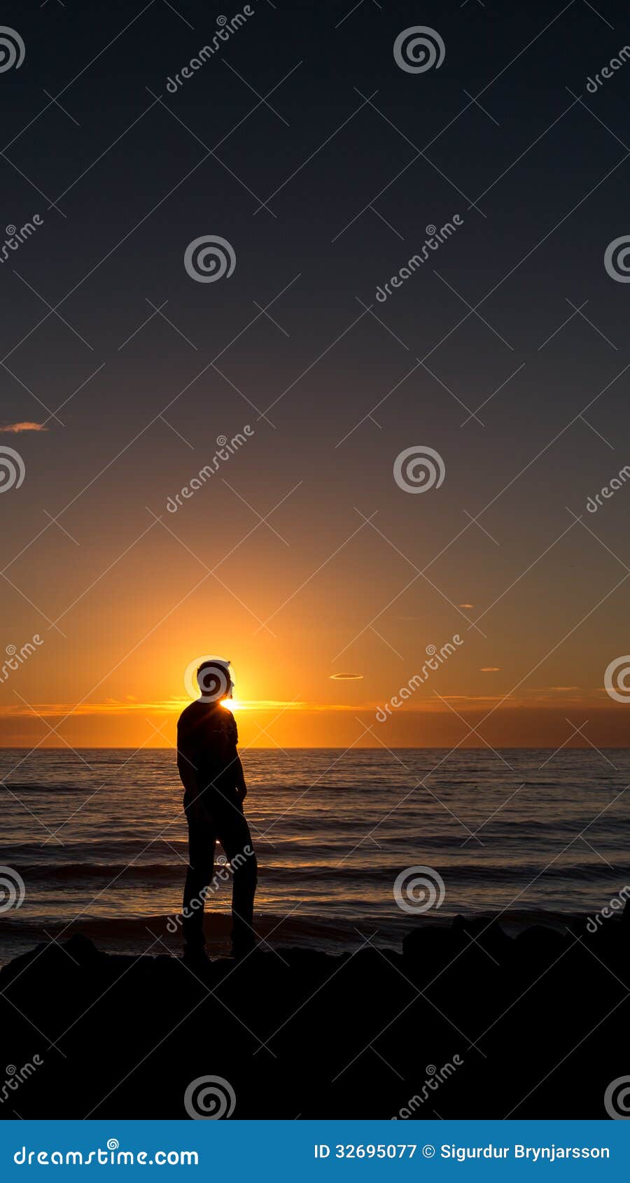 Sunset silhouette stock image. Image of sunrise, look - 32695077