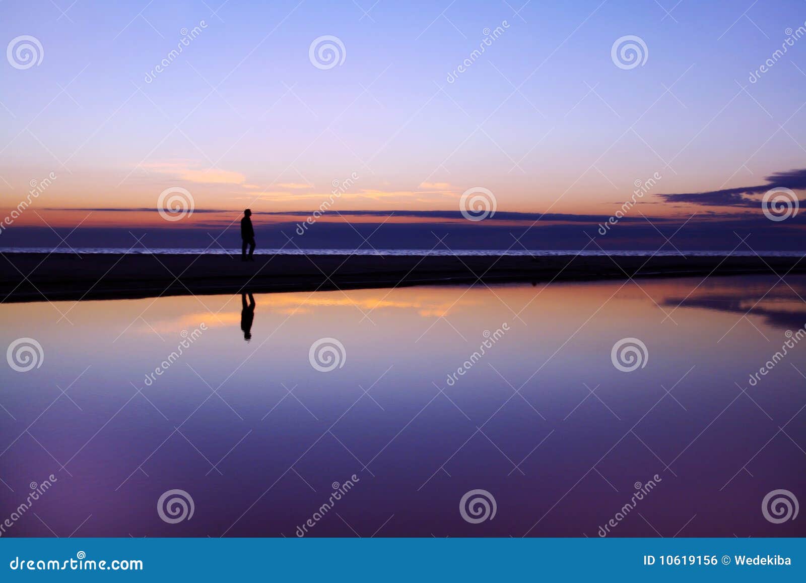 Sunset Silhouette Reflection Stock Photo - Image of world, outline ...