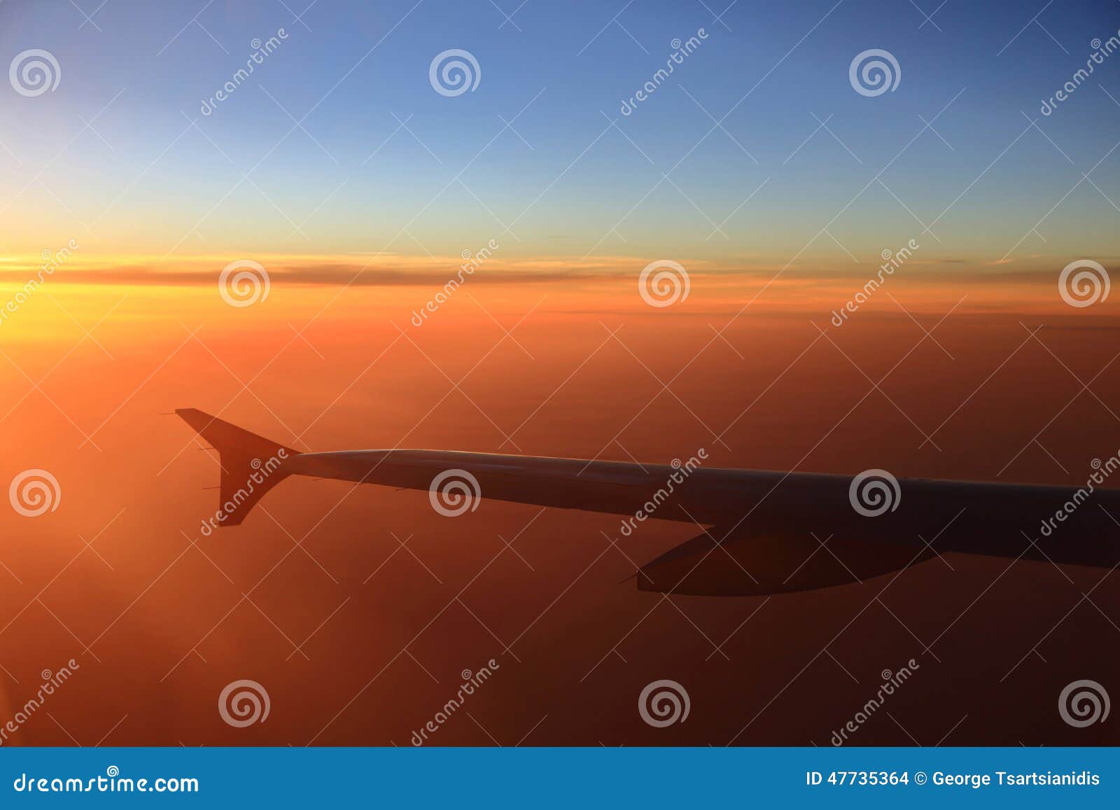 Sunset sky and airplanes stock photo. Image of aerial - 47735364