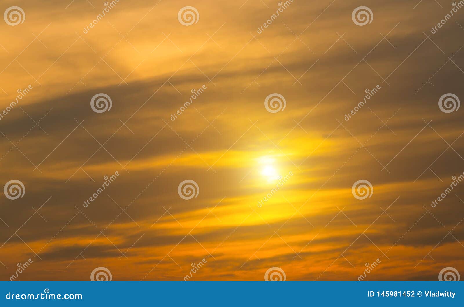 Sunset sky background Mist stock photo. Image of morning - 145981452