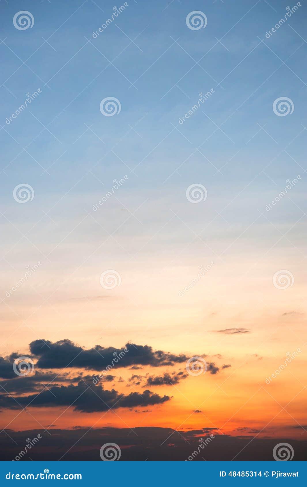 Sunset sky stock photo. Image of sunlight, dramatic, abstract - 48485314