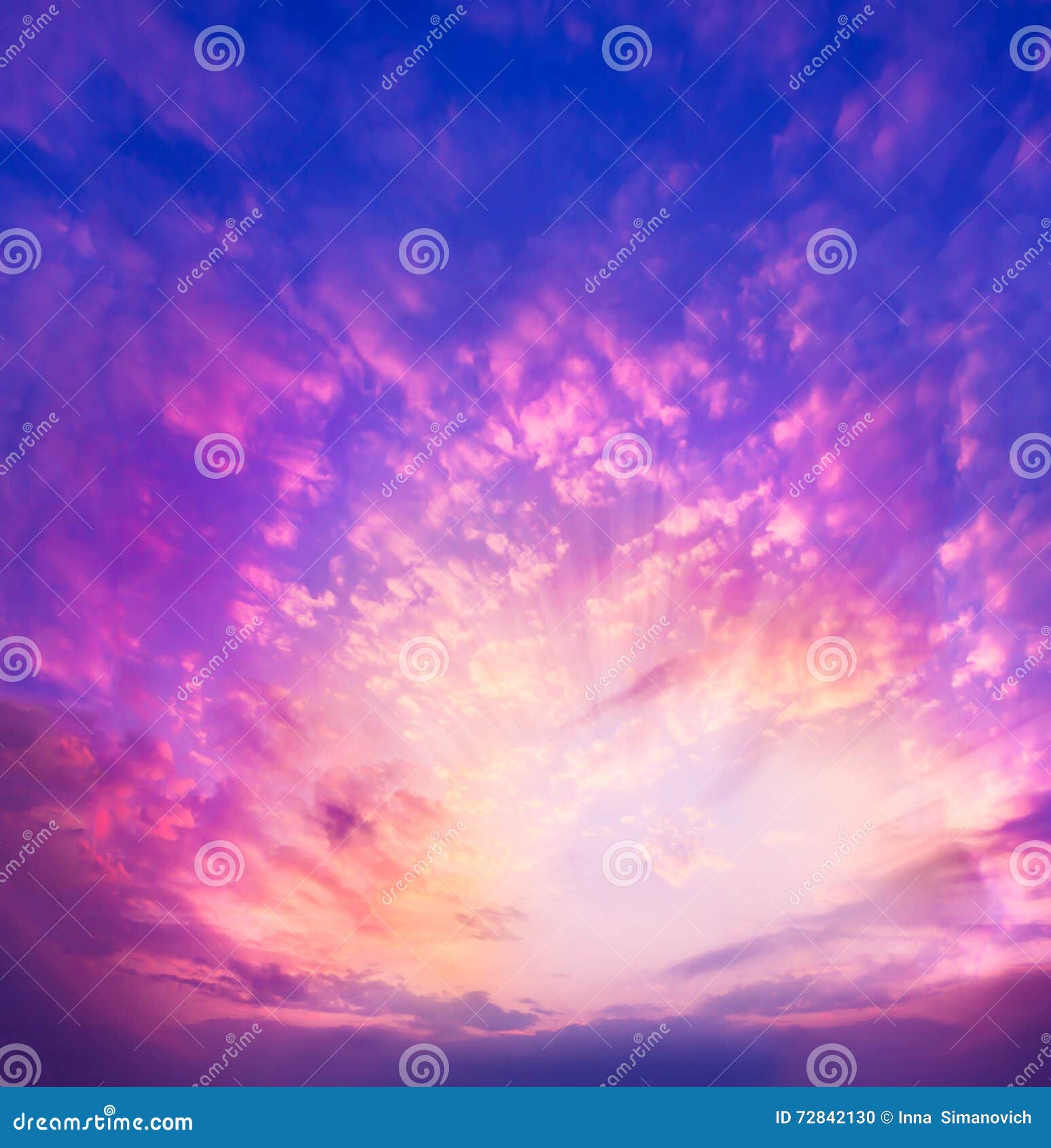 Sunset sky blue pink stock photo. Image of scenic, clouds - 72842130