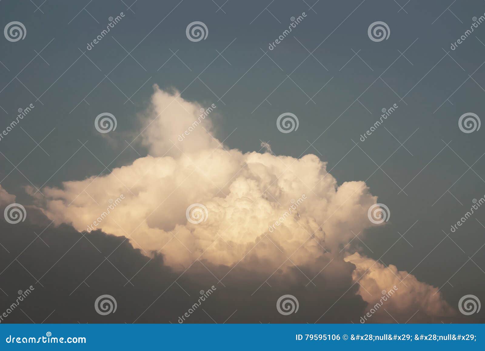 Sunset Sky and Cloud Background in Retro Color. Stock Photo - Image of ...