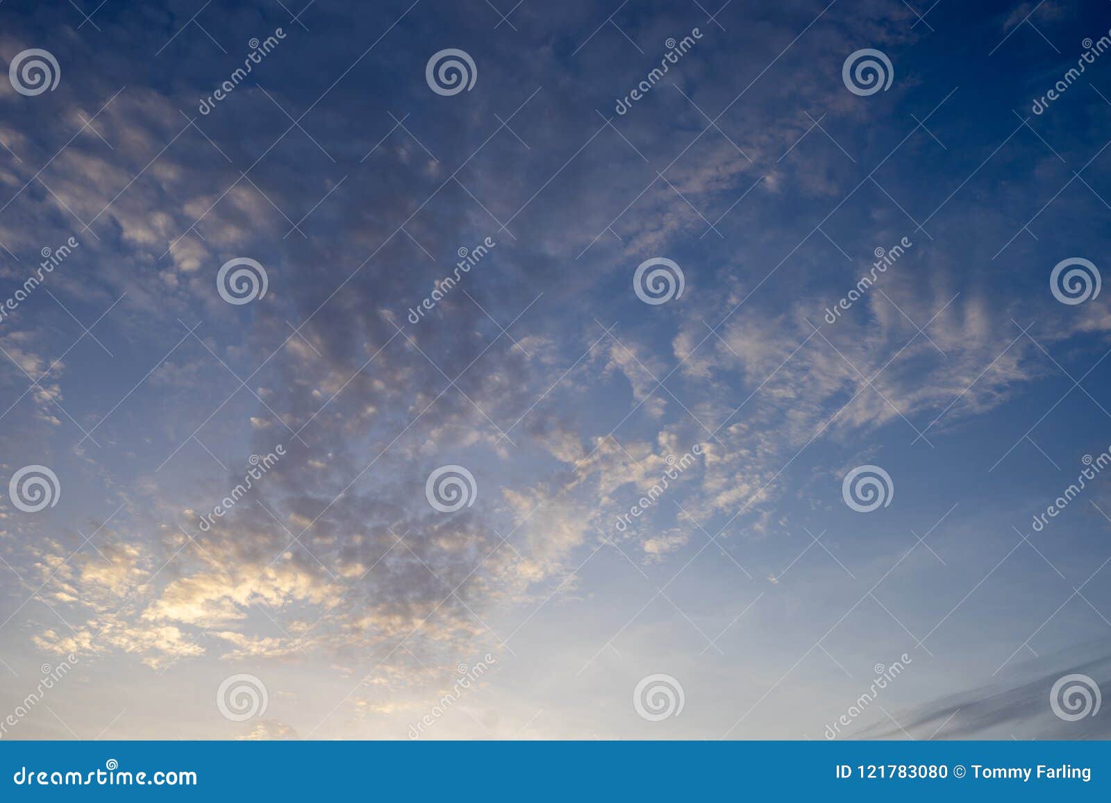 Sunset sky with clouds stock photo. Image of light, blue - 121783080